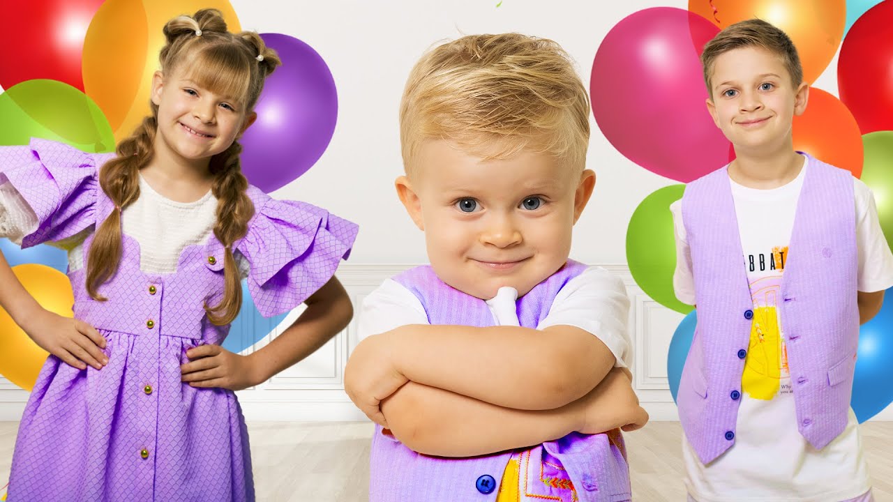 Roma dan Diana bersenang-senang di hari ulang tahun Oliver - YouTube