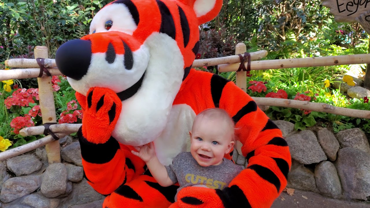 Corbin meets tigger - YouTube