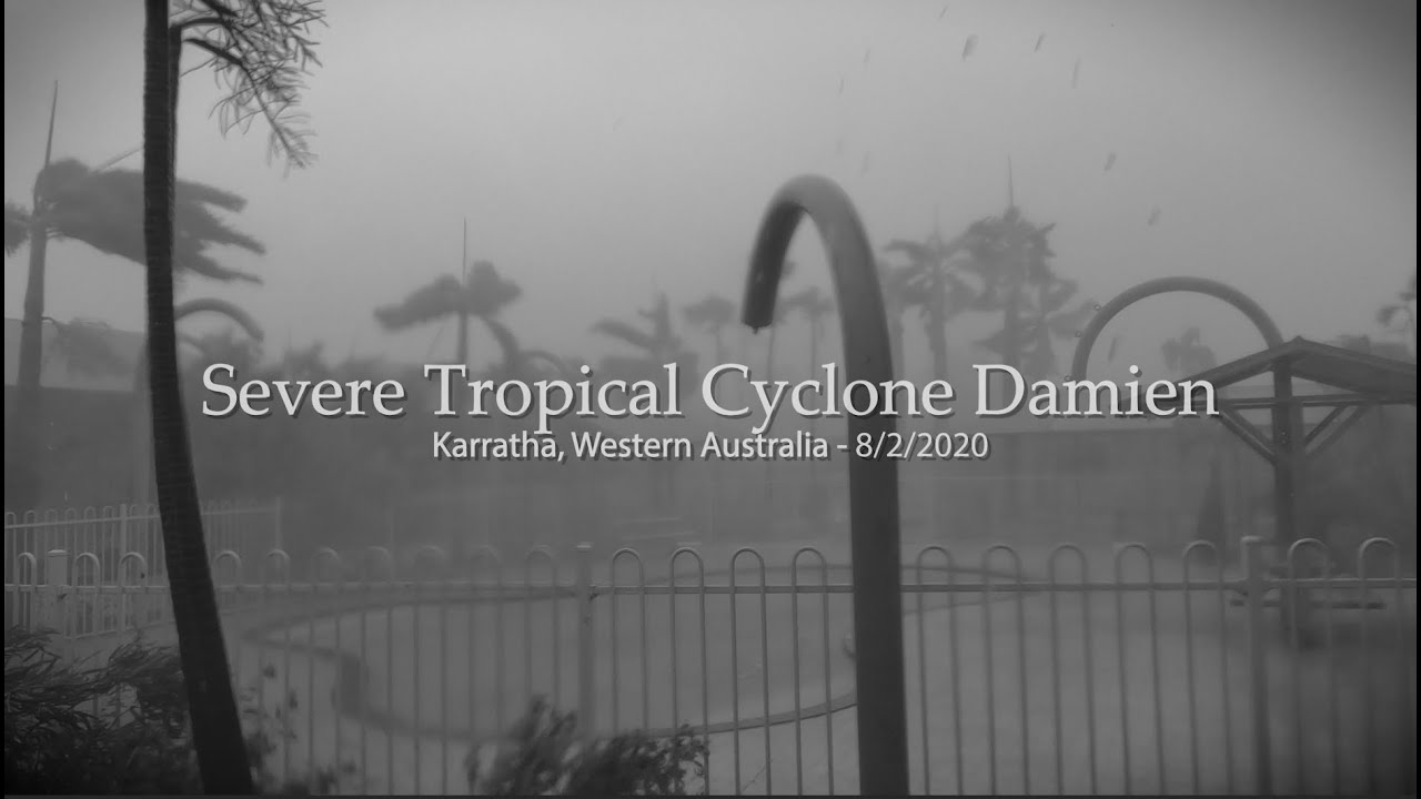 Severe Tropical Cyclone DAMIEN - FULL COVERAGE (4K) Karratha WA ...