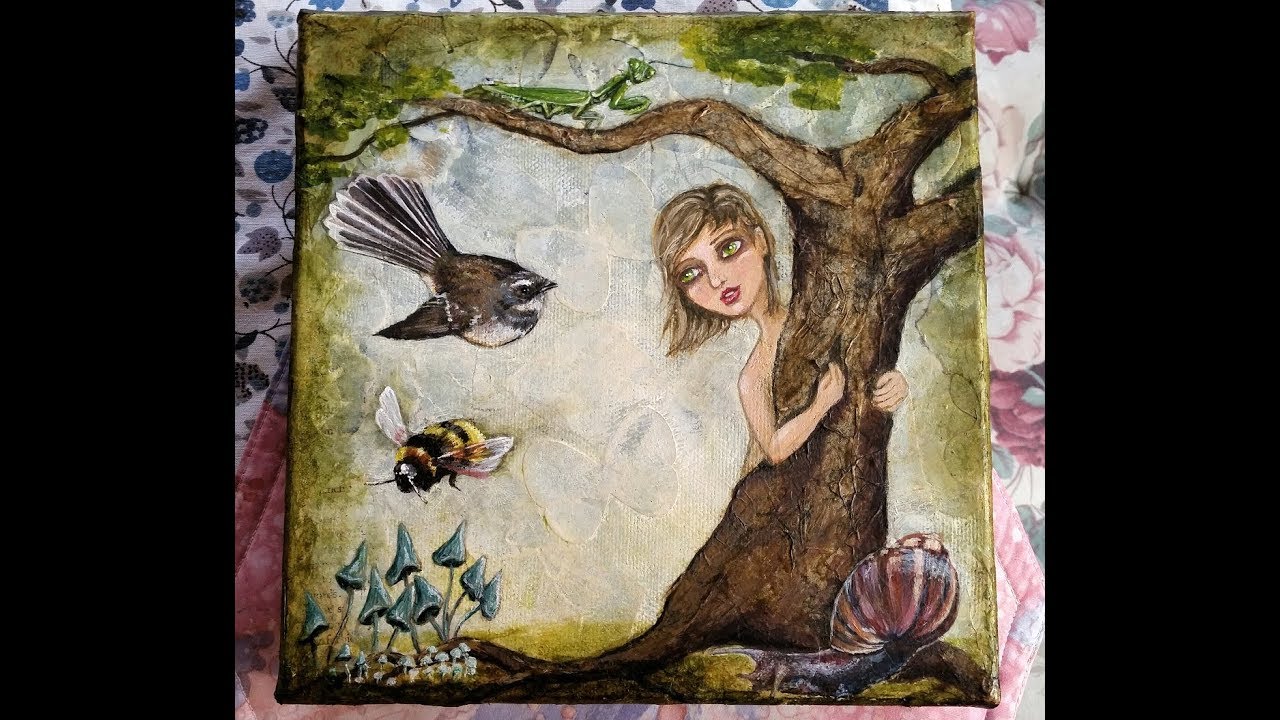 Tree hugger painting - YouTube