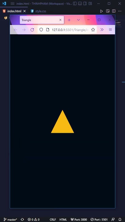 Triangle | HTML CSS | THINHPHAM #shorts - YouTube