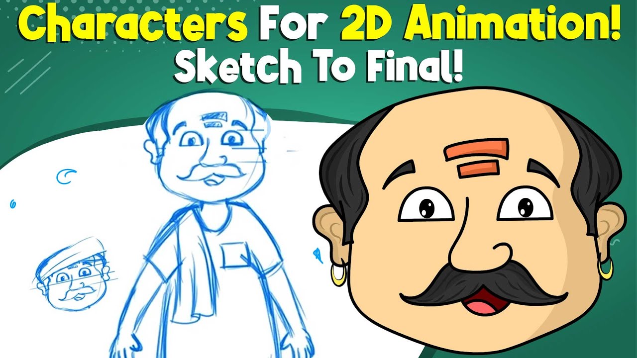 Cartoon Design For 2d Animation Ll 2d Animation Drawing Ll Adobe Animate Cc Youtube