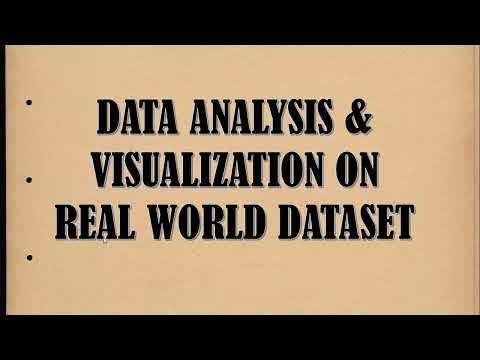 REAL WORLD DATA ANALYSIS - YouTube