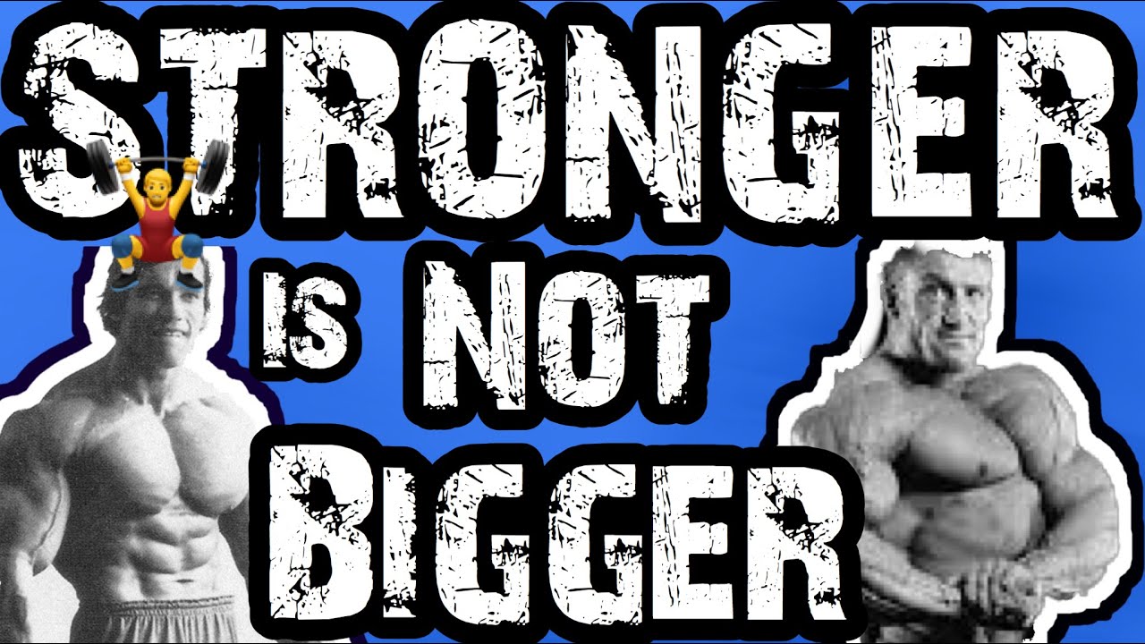 STRONGER IS NOT BIGGER || 5 SCIENTIFIC PROOFS || ENOUGH WITH THIS B.S ...