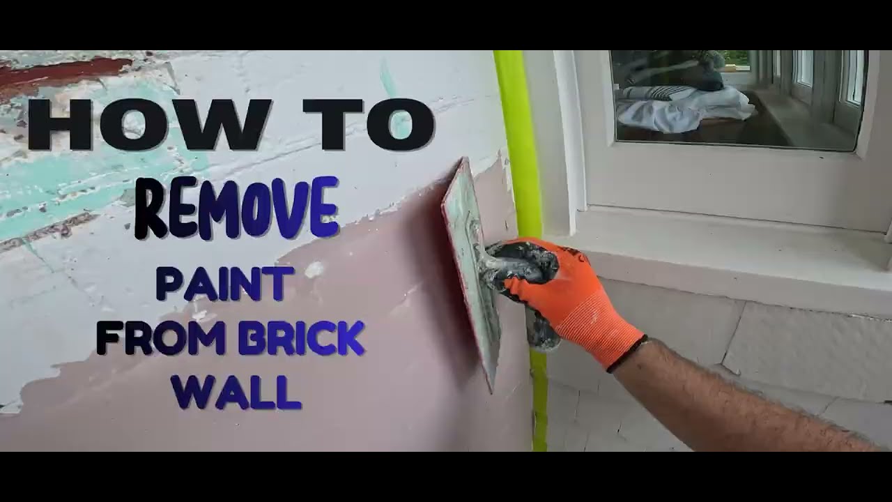 How to remove paint from brick walls - YouTube