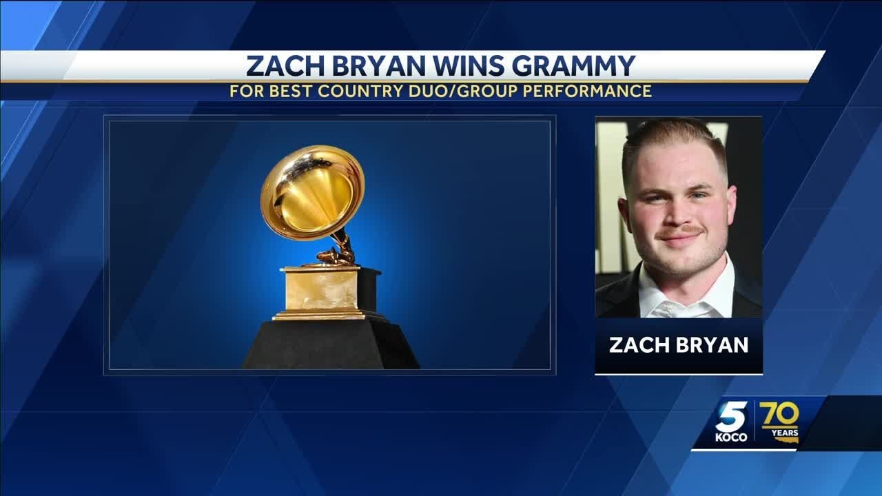 Zach Bryan takes home Grammy for Best Country Duo/Group Performance ...