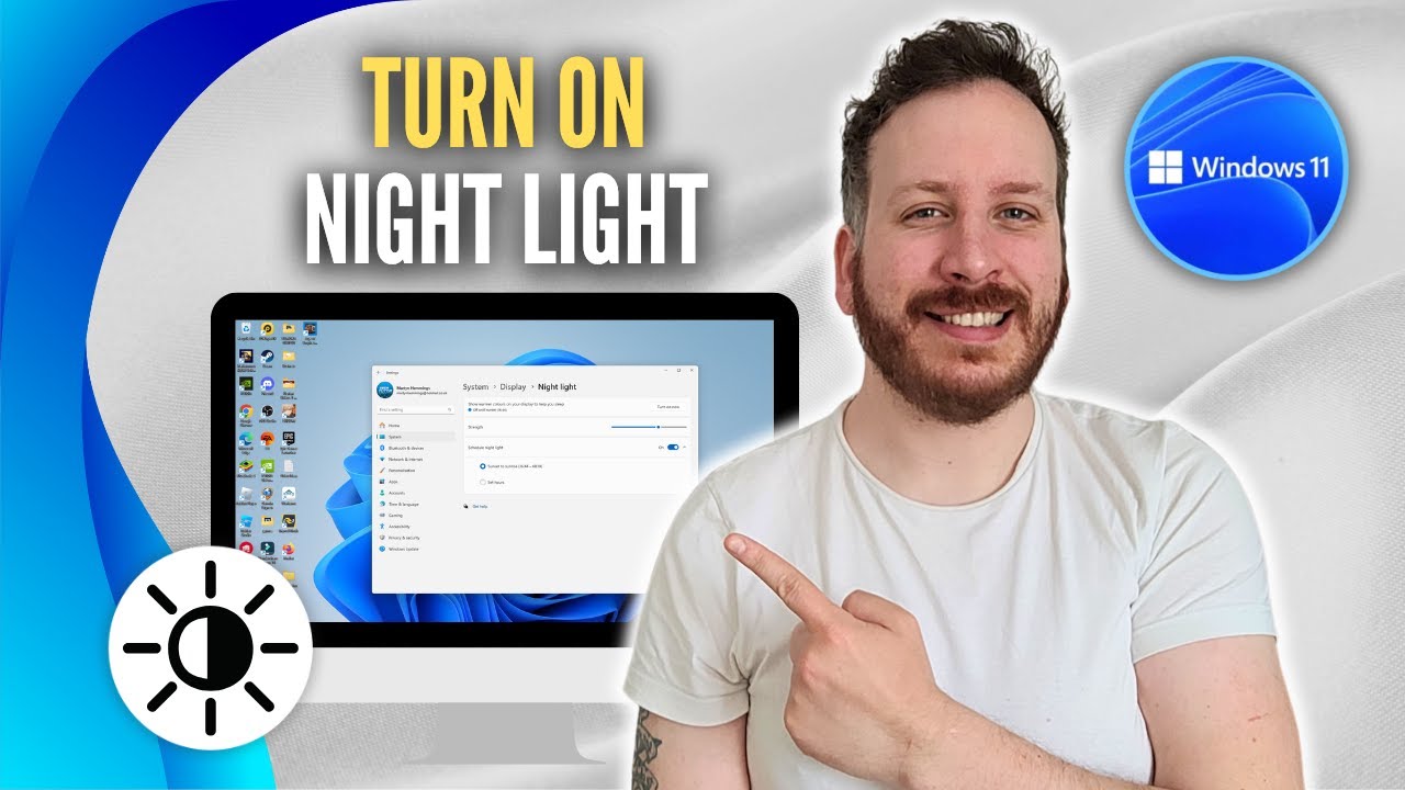 How To Turn Night Light On In Windows 11 - YouTube