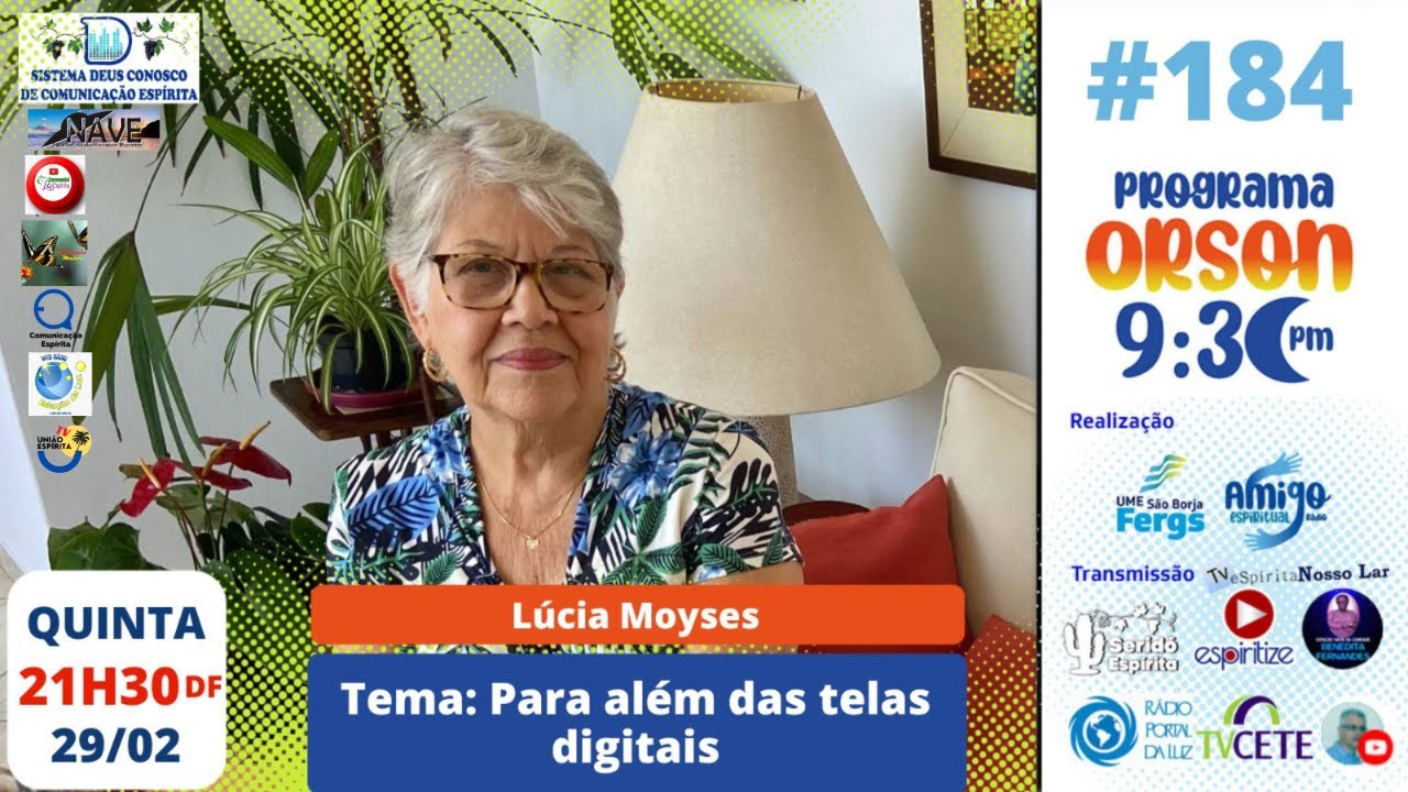 Para além das telas digitais - Lúcia Moysés - Prog. Orson 21h30-DF #184 ...