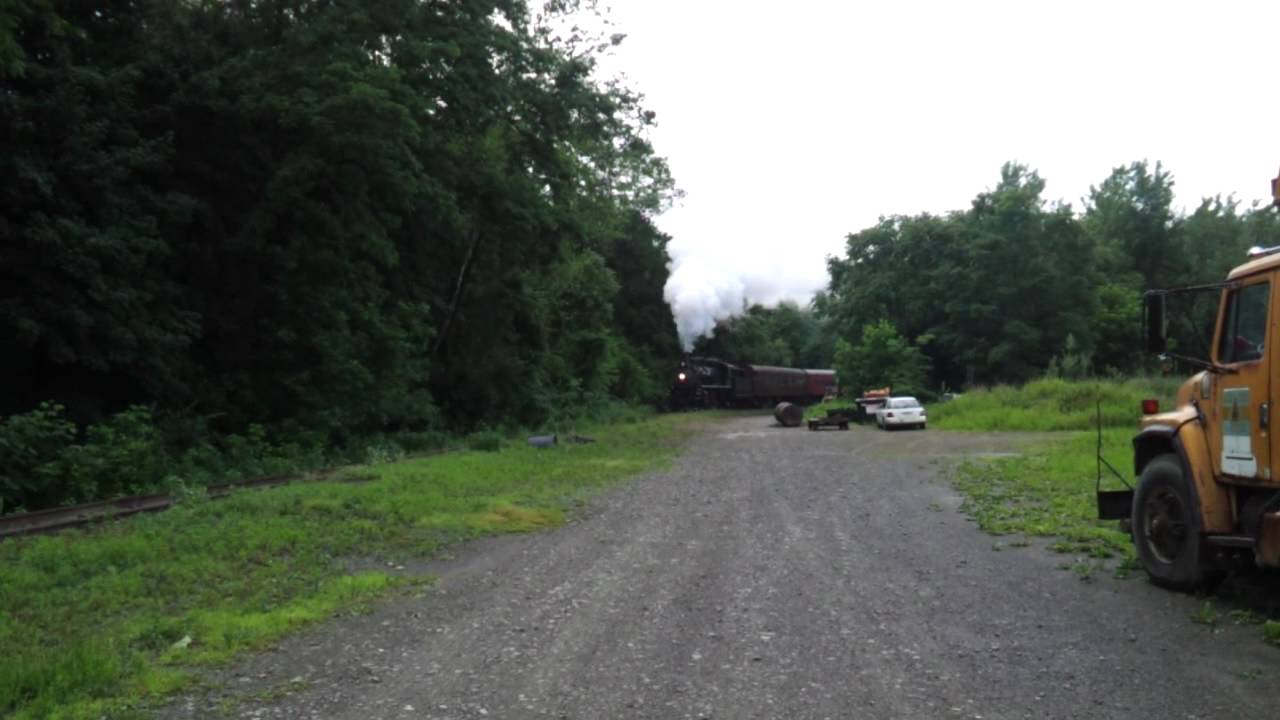 Steam Locomotive #142 on the Delaware River Railroad Excursions - YouTube