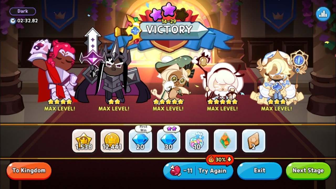 [CRK]Stage 14-29 dark mode gameplay (almost 3☆) [before nerf] - YouTube