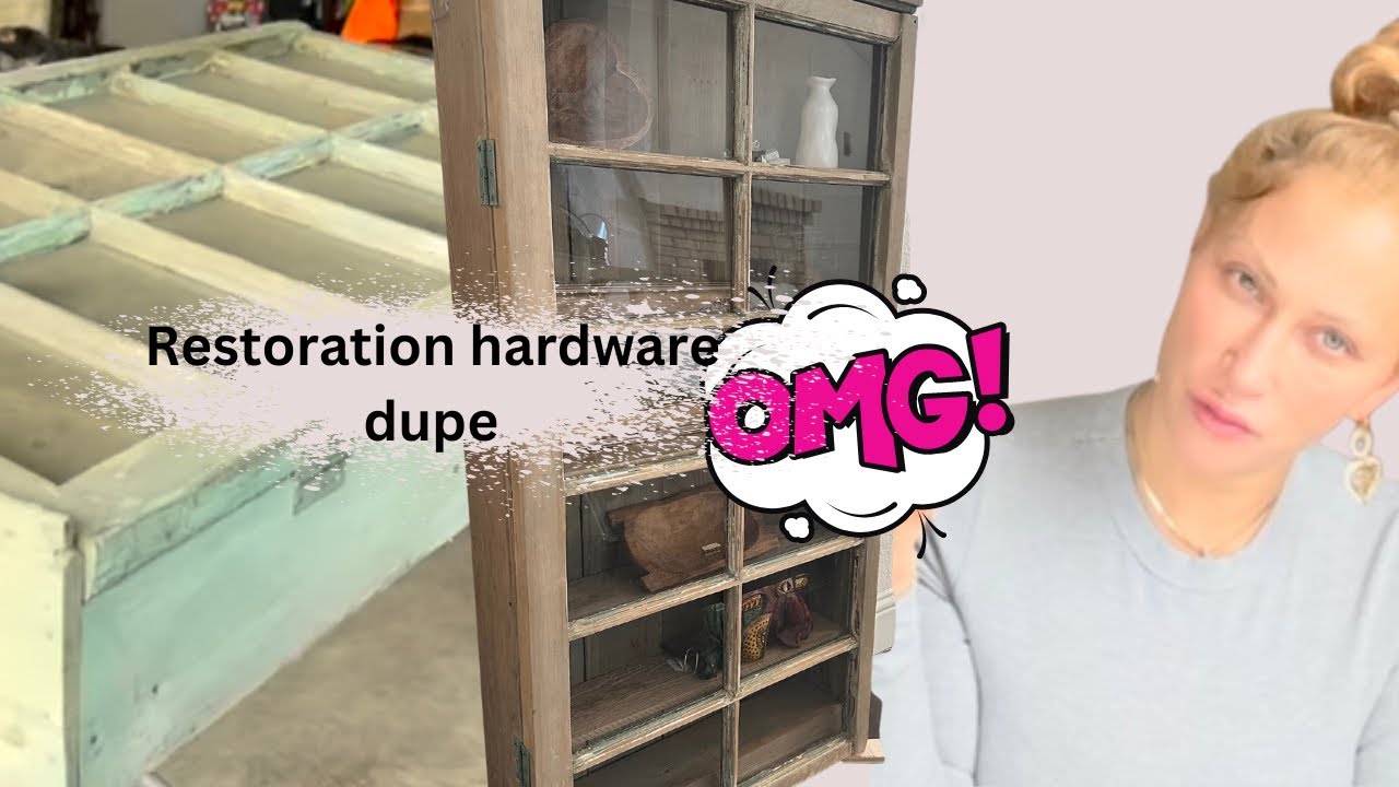 DIY Restoration Hardware style cabinet made from reclaimed wood!! - YouTube
