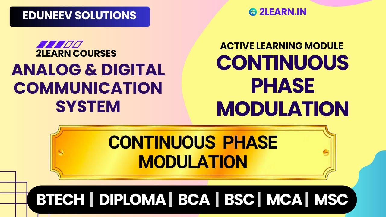 Continuous Phase Modulation | Continuous Phase Modulation in ADCS - YouTube