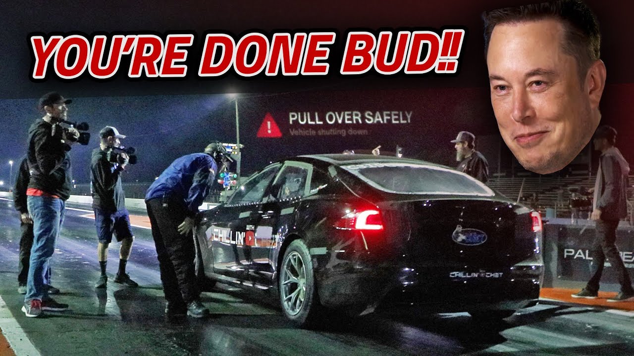 PULL OVER SAFELY!? Tesla Plaid World Record Attempt – Sick Week Day 5 ...