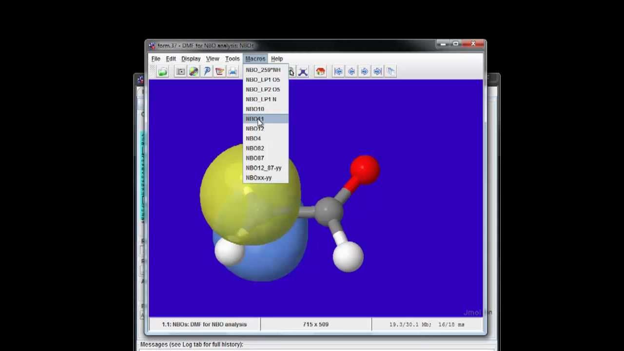 Jmol Viewer and display of NBOs in web browsers - YouTube
