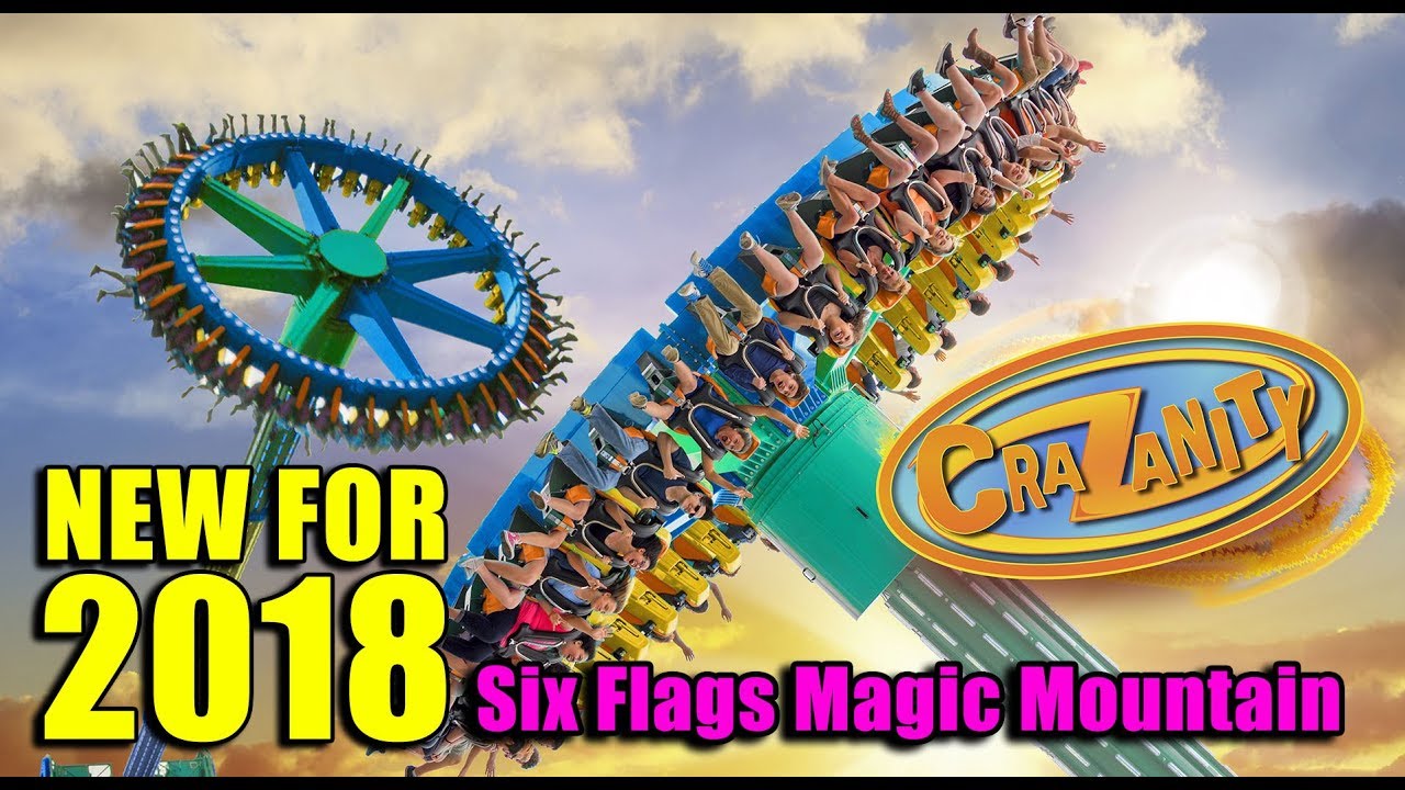 CraZanity Ride Reveal B-Roll - New for 2018 at Six Flags Magic ...