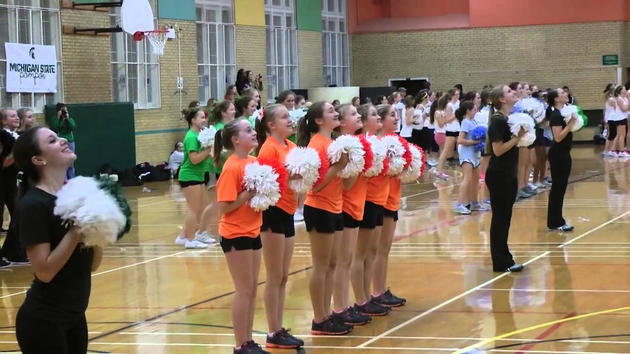 LP Captains @ MSU Pom Clinic - YouTube