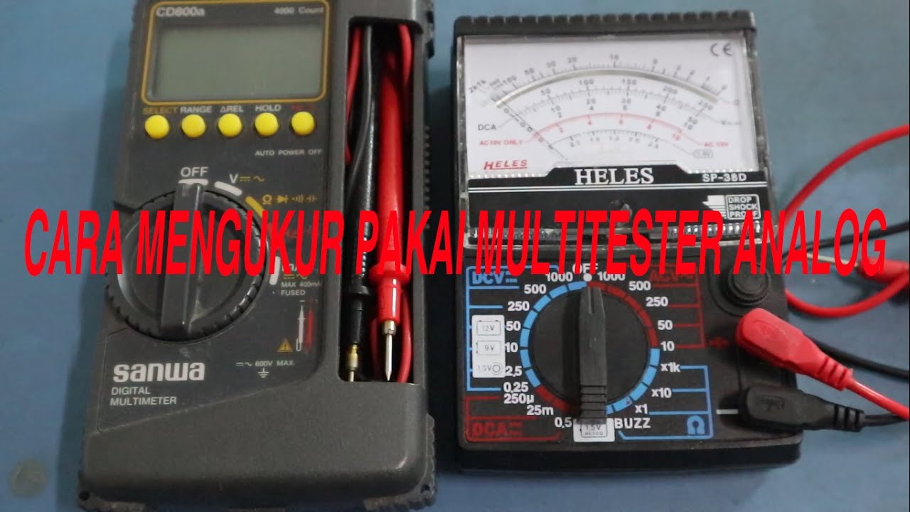 MULTITESTER ANALOG - YouTube