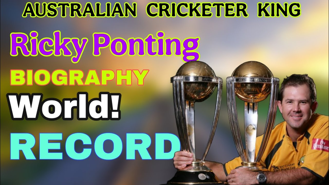 RICKY PONTING BIOGRAPHY || CRICKET RECORD || #icc #biography # ...