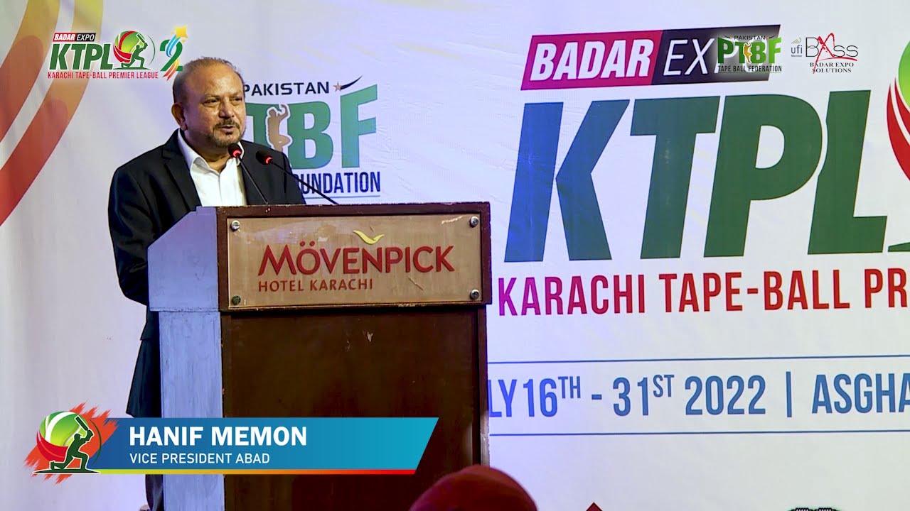 Hanif Memon, Vice President - Abad, speech at the Soft Launch Ceremony ...
