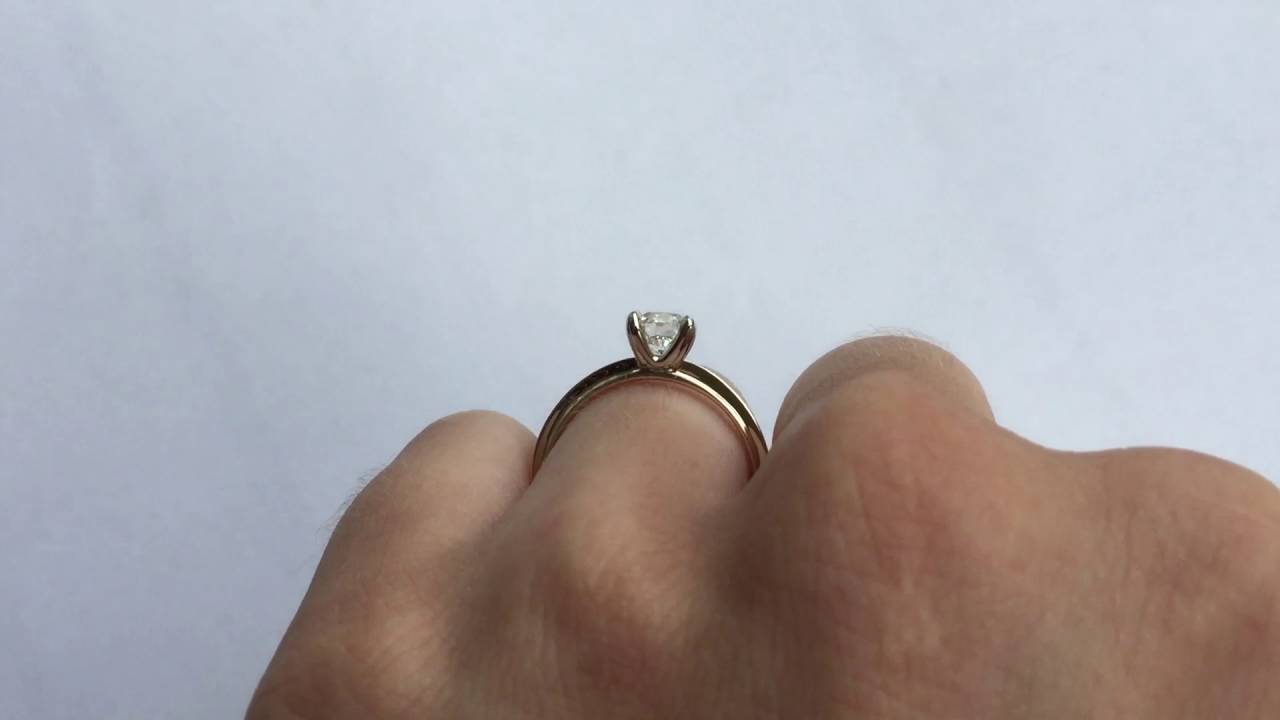 Sam ring. 14k yellow. .78ct diamond. Size 7. - YouTube