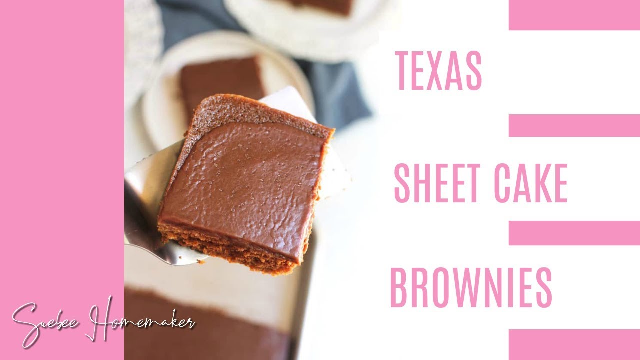 Texas Sheet Cake Brownies - YouTube