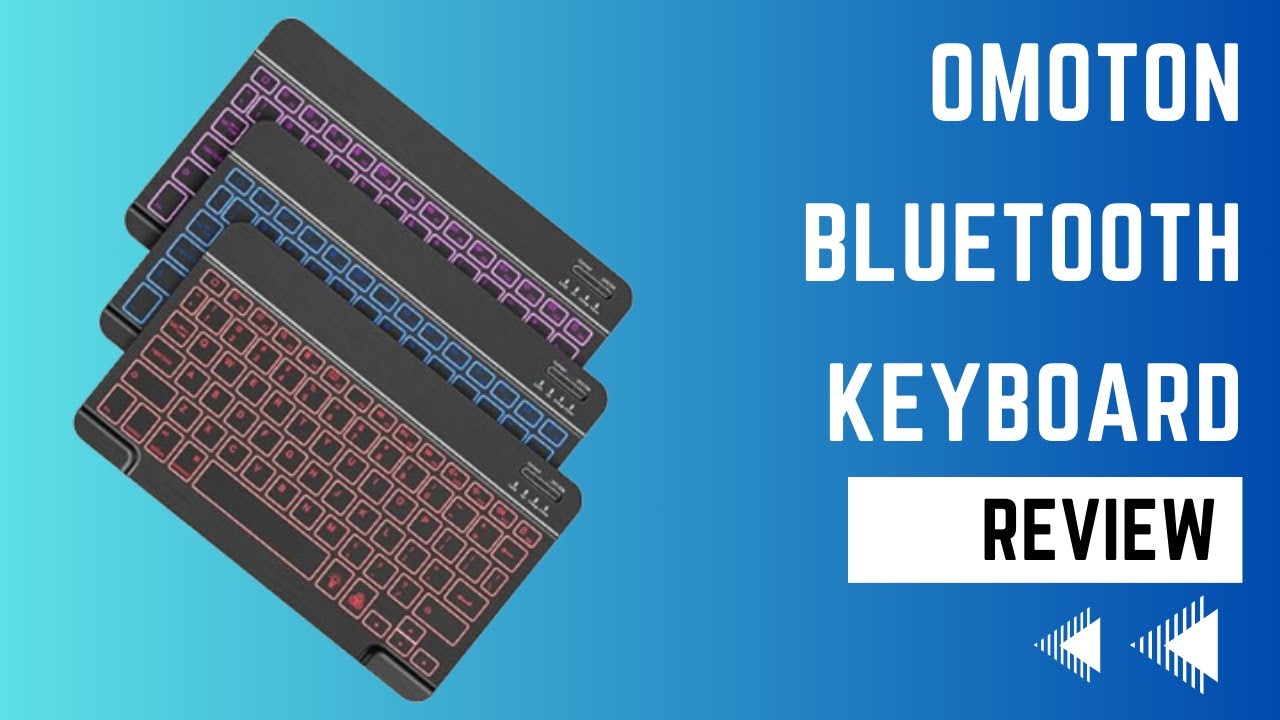 OMOTON Bluetooth Keyboard, Wireless Rechargeable Keyboard Review - YouTube