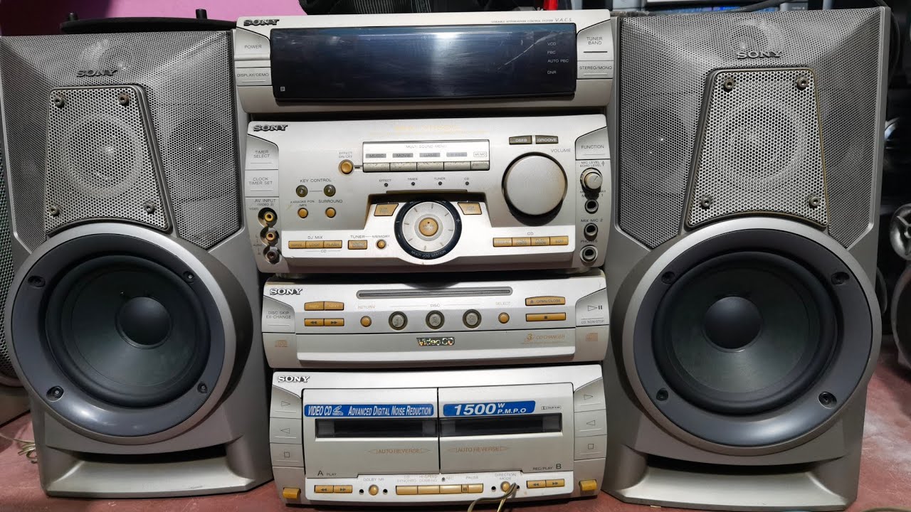SONY MUSIC SYSTEM MODEL-V5500 MADE IN JAPAN 1500w - YouTube