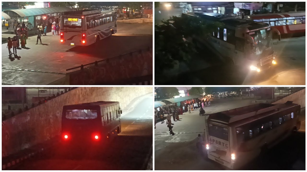 Departure video of RTC buses from APSRTC Visakhapatnam bus station ...