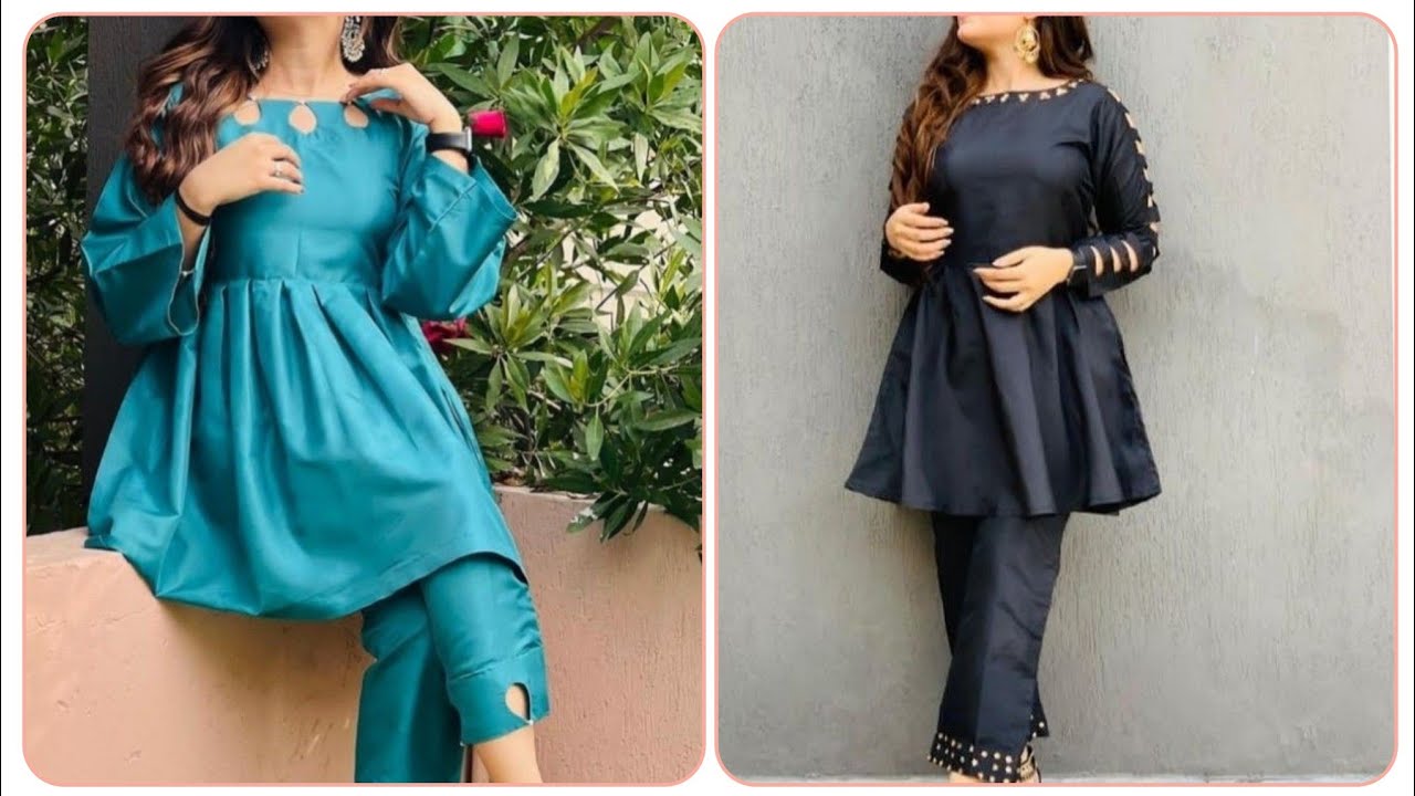 Simple Short Frock Design For Girl's Collection - YouTube