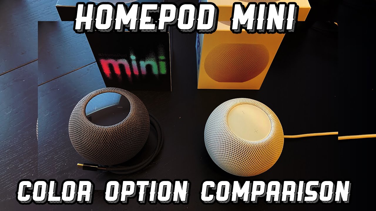 Apple HomePod Mini | Side By Side Color Comparison | - YouTube