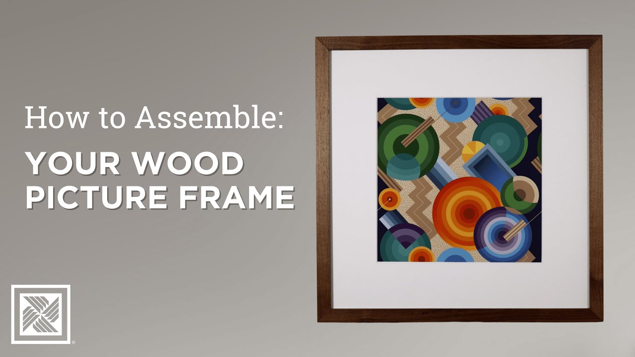 How to Assemble Your Wood Picture Frame - YouTube
