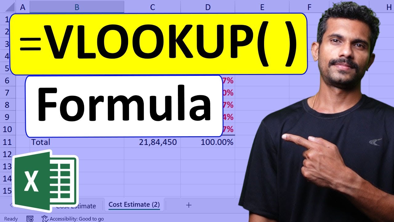 VLOOKUP formula | Excel Beginners Tutorial - YouTube