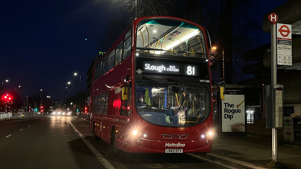 FRV. London Bus Route 81: Hounslow Bus Station - Slough Wright Gemini 2 ...