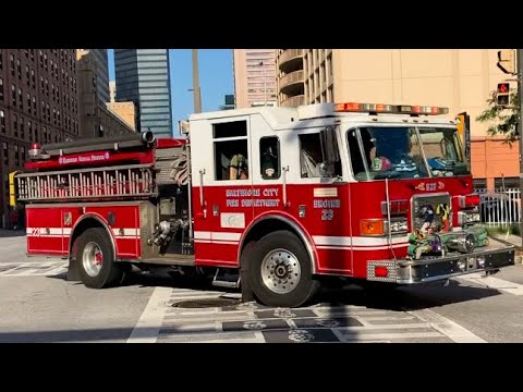 Baltimore City Fire Department Engine 23 Responding to a medical - YouTube