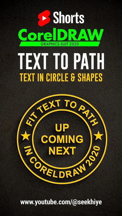 How To Round Text | Fit Text to Path | Text in Shapes | CorelDRAW #shorts #viralvideo #trending ...