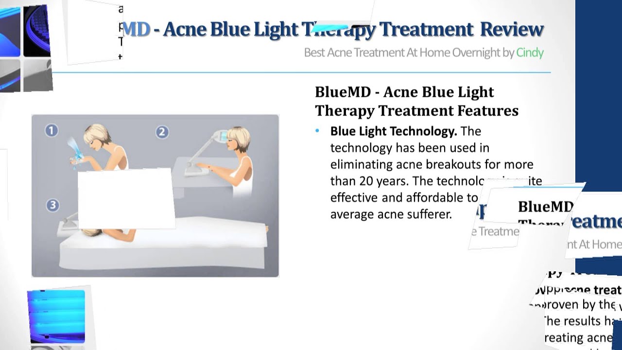 BlueMD Acne Blue Light Therapy Treatment Review - YouTube
