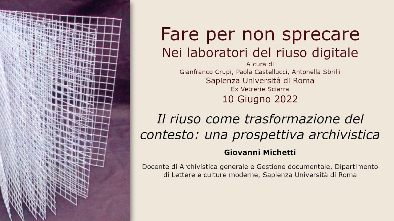 Giovanni Michetti, Contesti, provenienze e riuso - YouTube