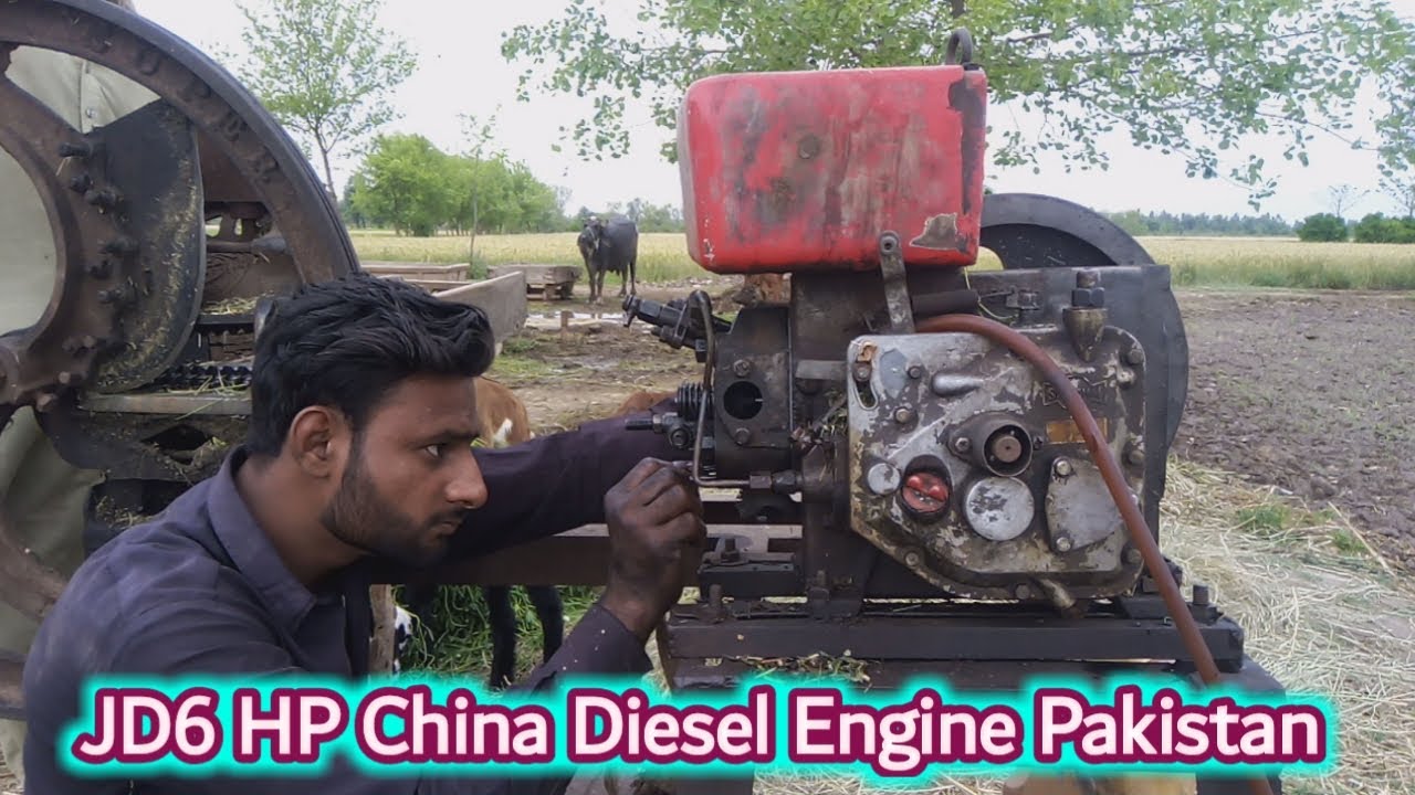 6 HP Diesel engine in Pakistan MrAsghar Ali Jafri Like video Pakistan ...