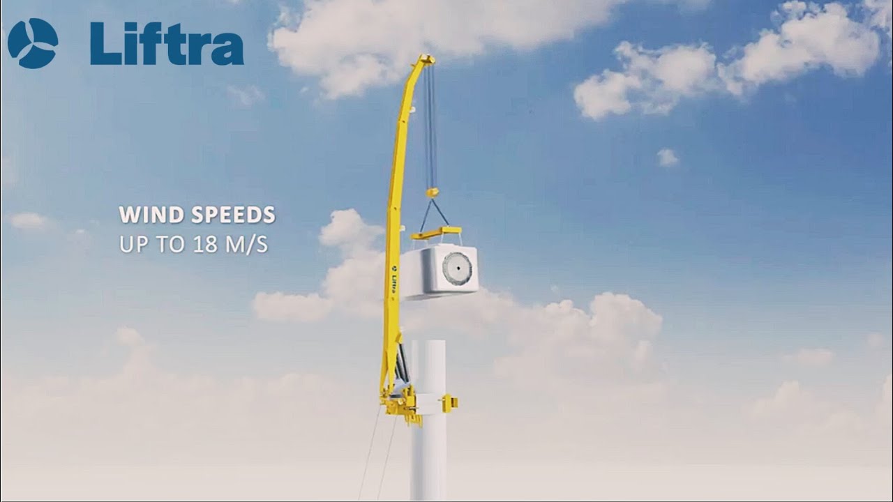 Self hoisting crane services | @Liftra@windmillslover #windmill # ...