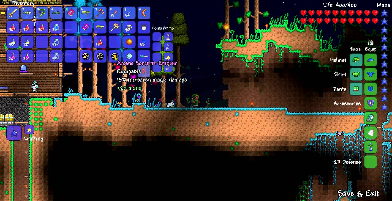 Terraria : Warrior, Ranger, and Sorcerer Emblems - YouTube