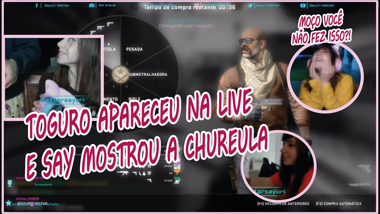 Sayuri mostrou a chureula em live e Toguro apareceu 3 - YouTube