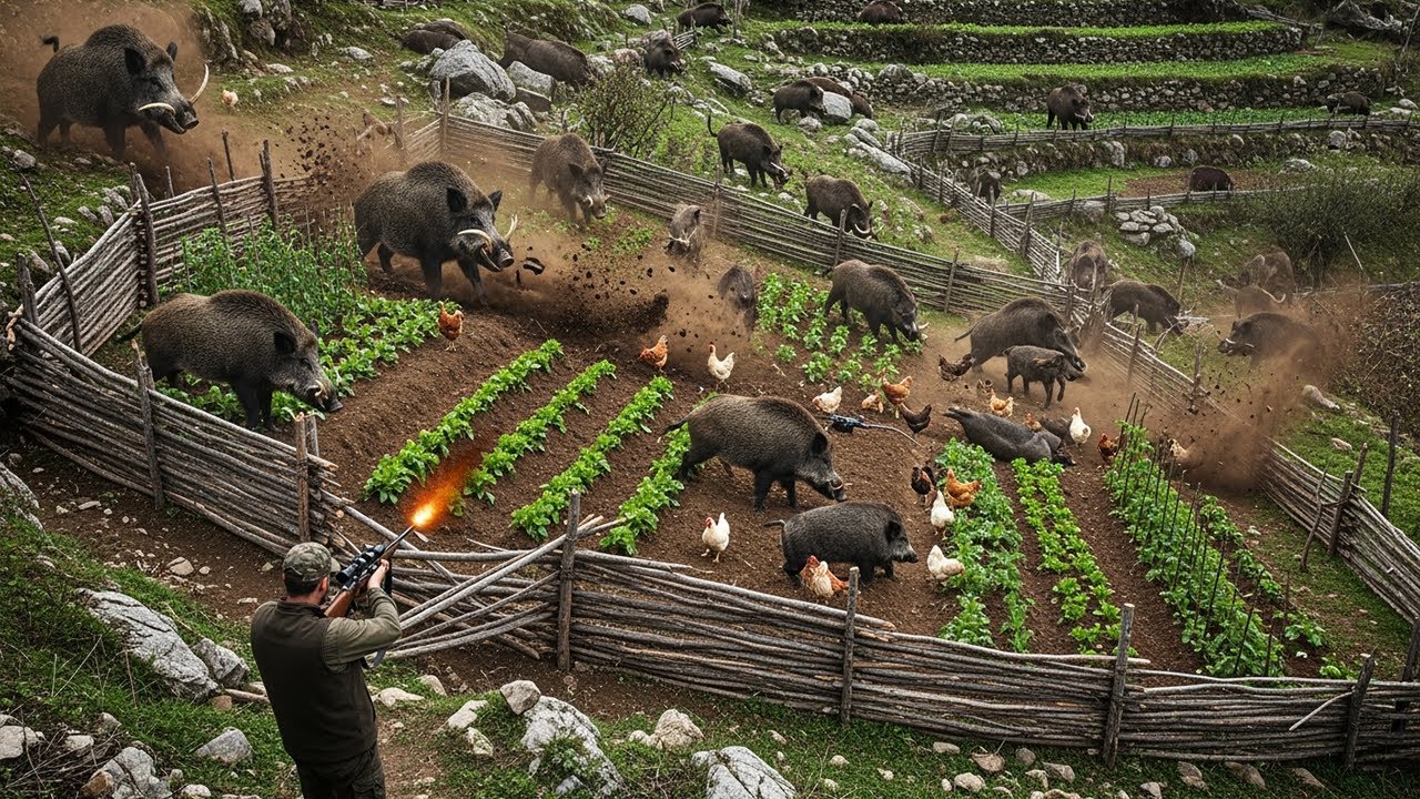 Mutant Hogs Attack Farm - Giant Wild Boar Ravages Farm, Farmers Respond ...