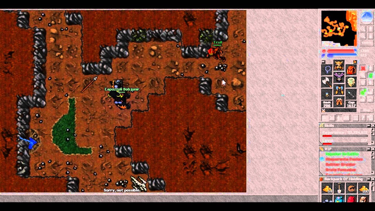 Tibia Respawn Trolls tasks de Trolls Edron para P.A Muito bom para LVL ...