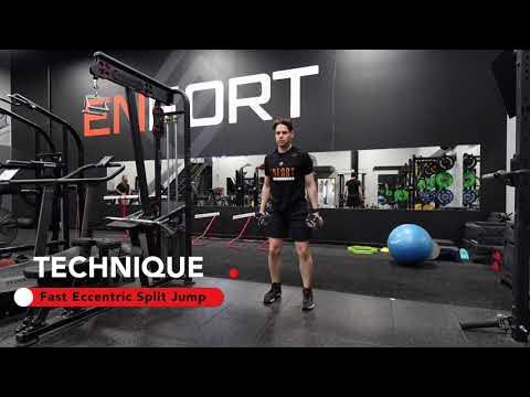 Fast Eccentric Split Squat Jump - YouTube