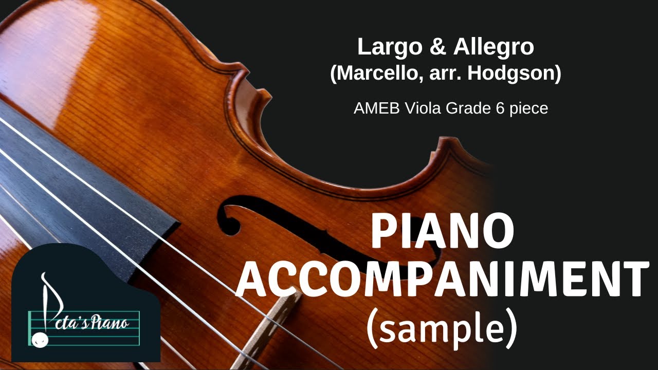 Largo & Allegro (Marcello, arr. Hodgson) - Piano Accompaniment (sample ...