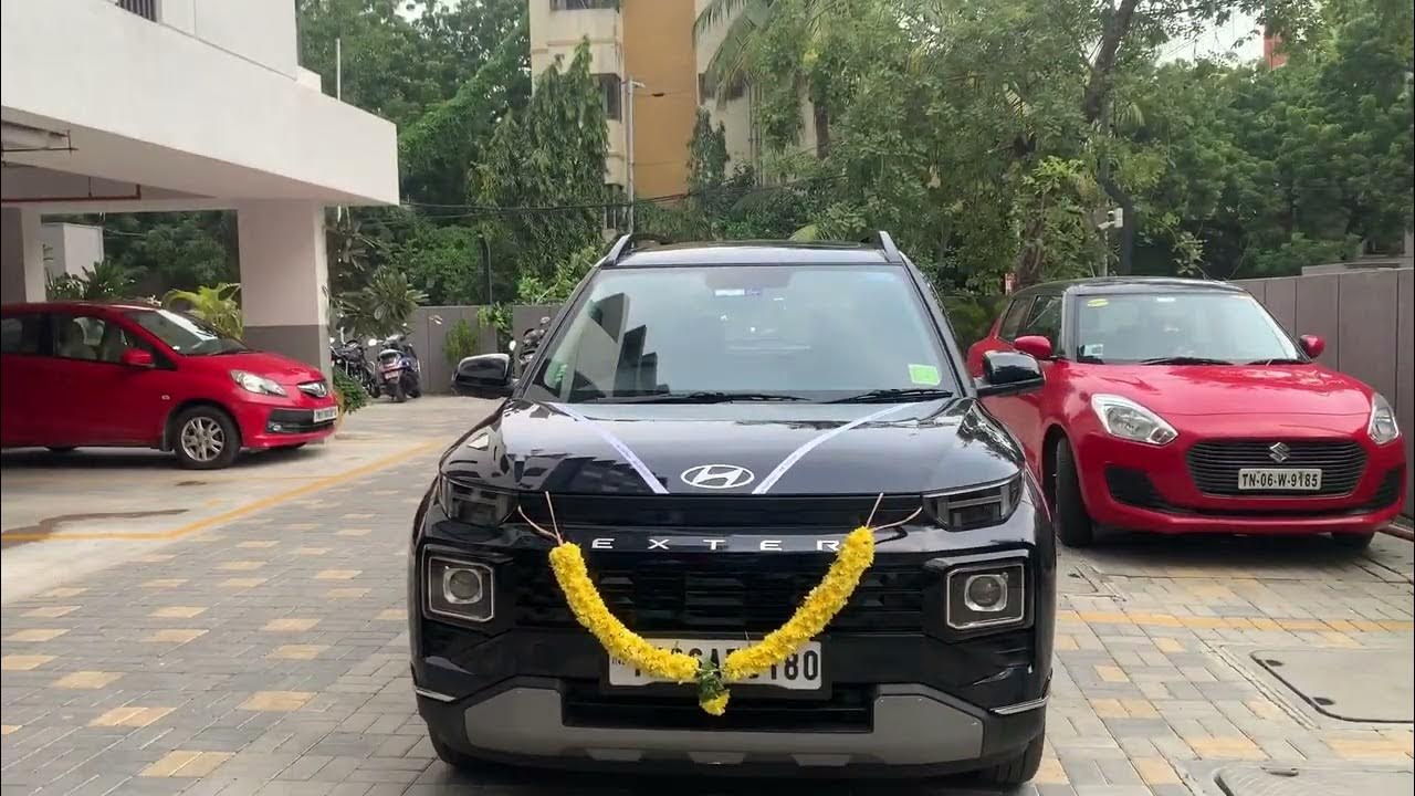 Welcome Hyundai Exter 2023 to the family (SX O Connect AMT) - Starry Night - Mini Creta - YouTube