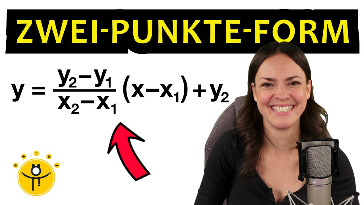 Gerade aufstellen – 3 Beispiele mit der Zwei-Punkte-Form - YouTube