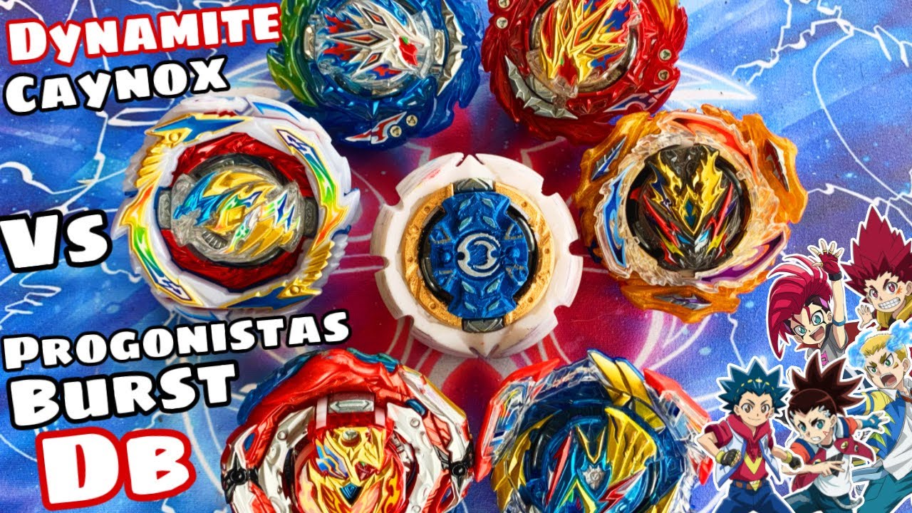 CAYNOX DYMITE VS PROTAGONISTAS DE BEYBLADE BURST | NeozBey - YouTube