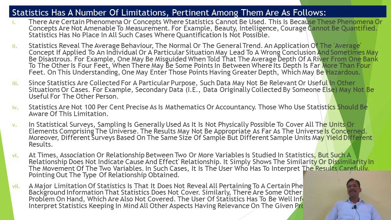 limitation of Statistics - YouTube