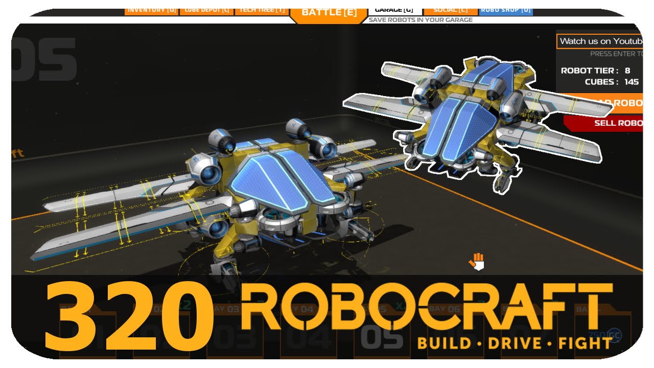 Robocraft Tier 8 Plasma Hover Flyer - YouTube